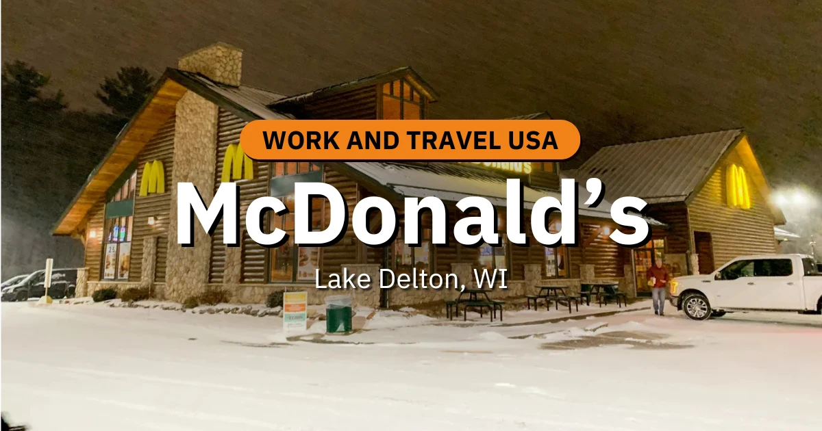 งาน Work and Travel USA ที่ McDonald’s, Lake Delton, Wisconsin กับ New ...