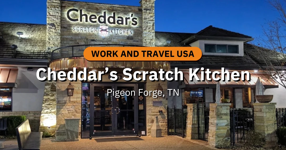 Work and Travel USA ที่ Cheddar's Scratch Kitchen, Pigeon Forge, TN กับ New Step
